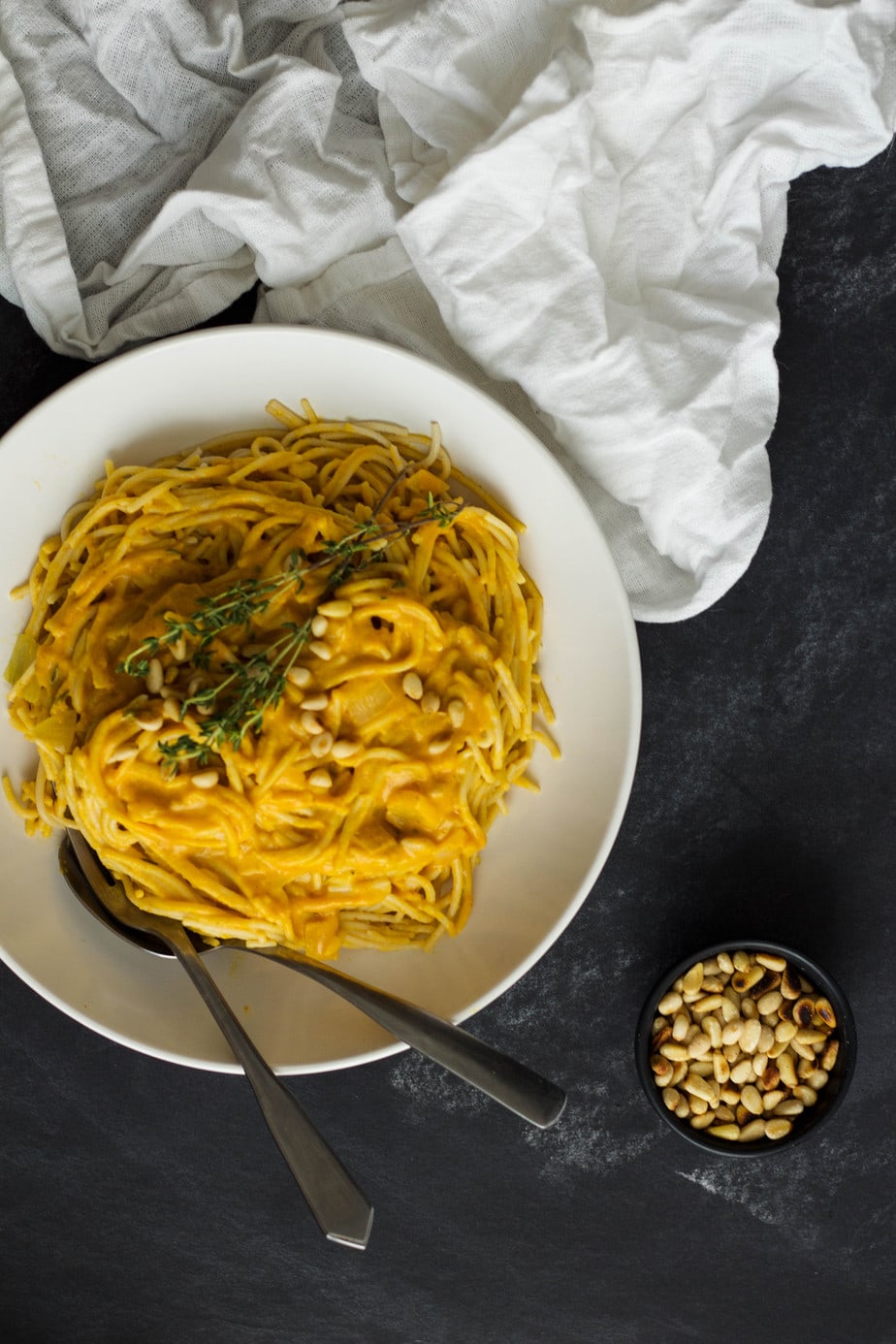 Creamy Pumpkin + Thyme Pasta {vegan} | Nourished With Tish | Functional ...